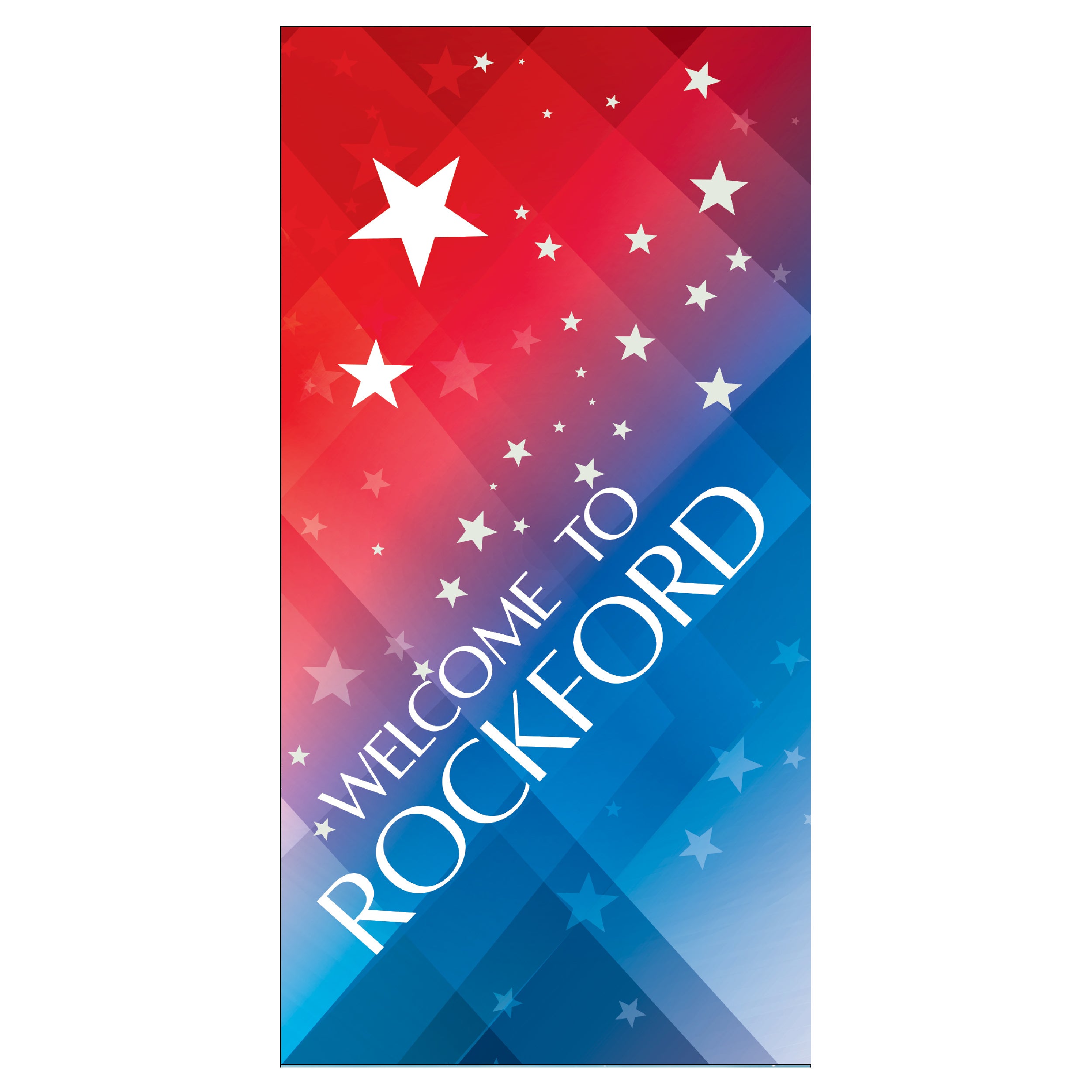 D740 Starry Welcome - Pole Banner – Display Sales