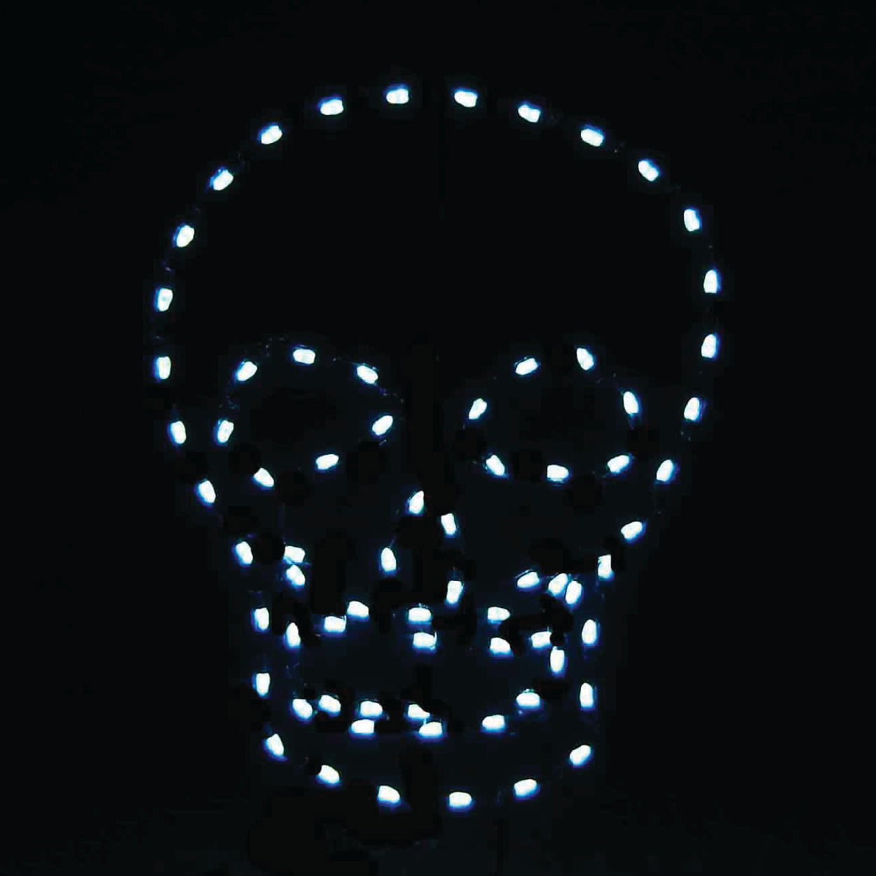 4' Skull Pole Mount Halloween Light Display - Display Sales