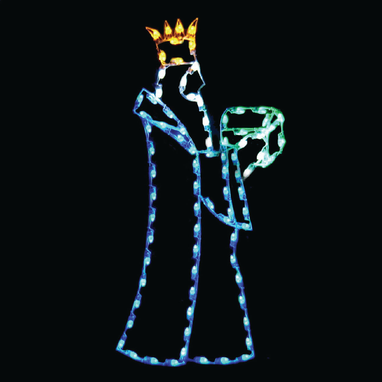 6' King with Chest Ground Mount Christmas Decoration - Display Sales