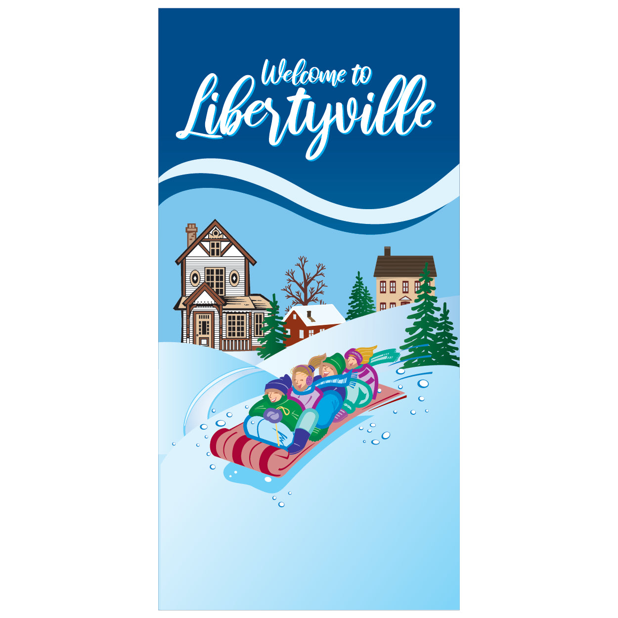 D298 Sledding - Pole Banner – Display Sales