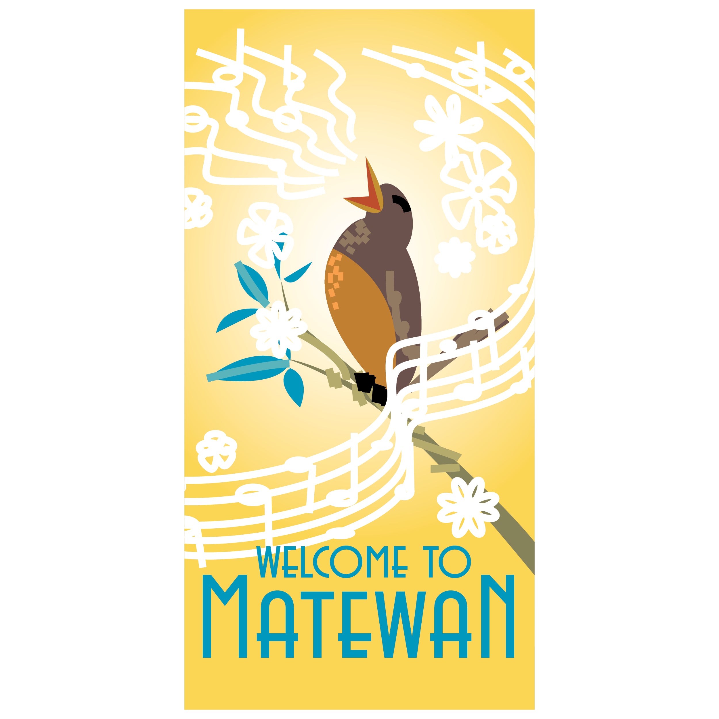 D325 Song Bird - Pole Banner – Display Sales