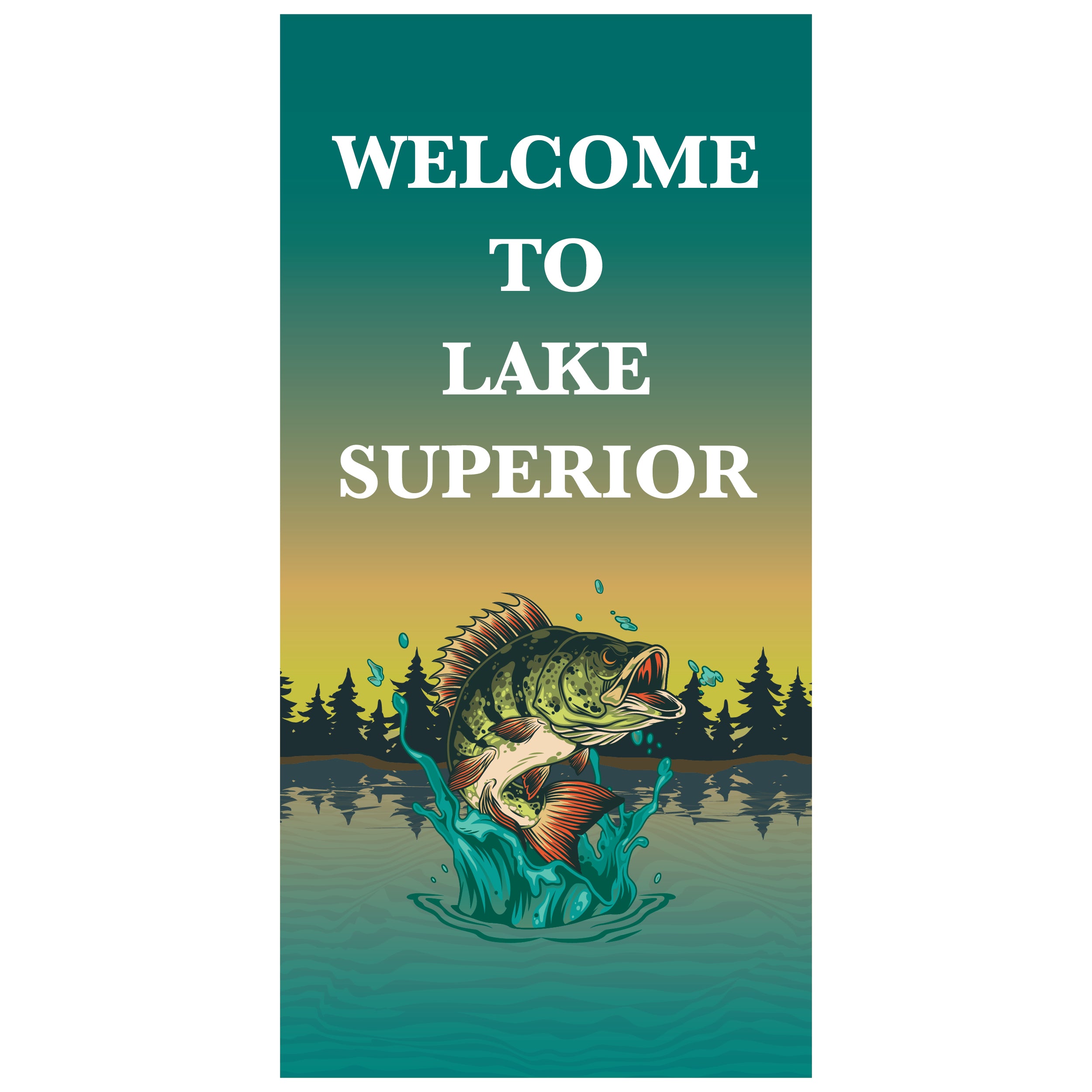 D623 Fishing Welcome - Pole Banner – Display Sales