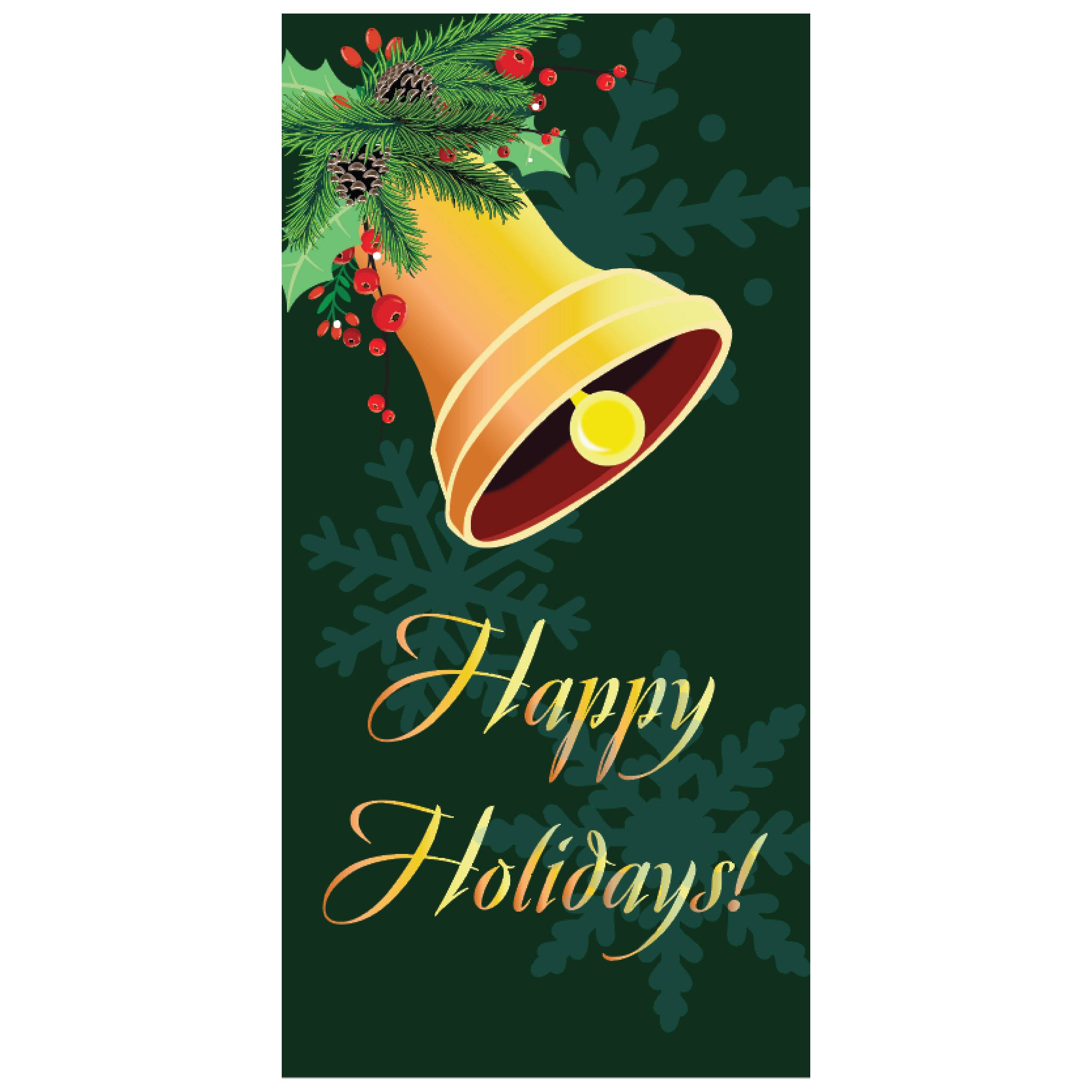 D634 Holiday Bell - Pole Banner – Display Sales