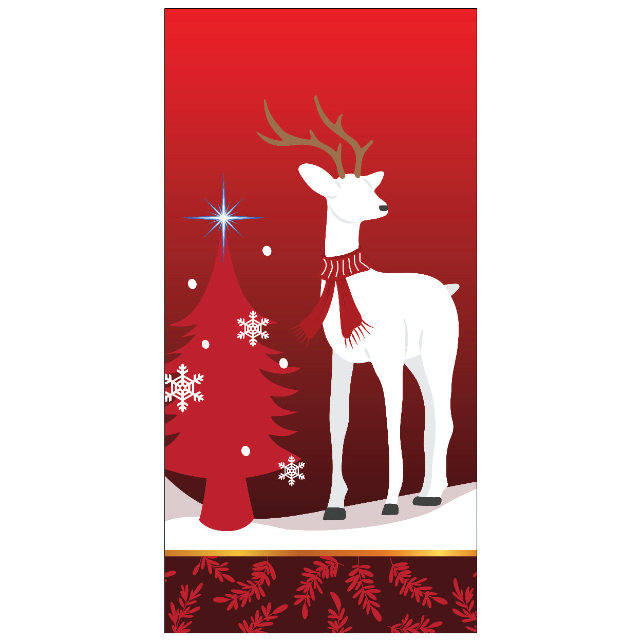 D653 Christmas Eve Reindeer - Pole Banner – Display Sales