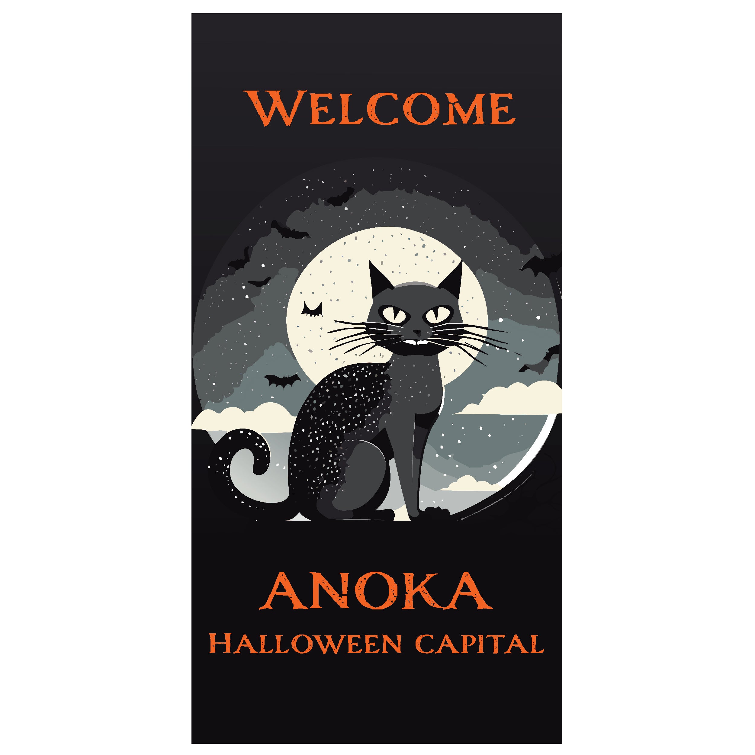 D671 Halloween Kitty - Pole Banner | Display Sales