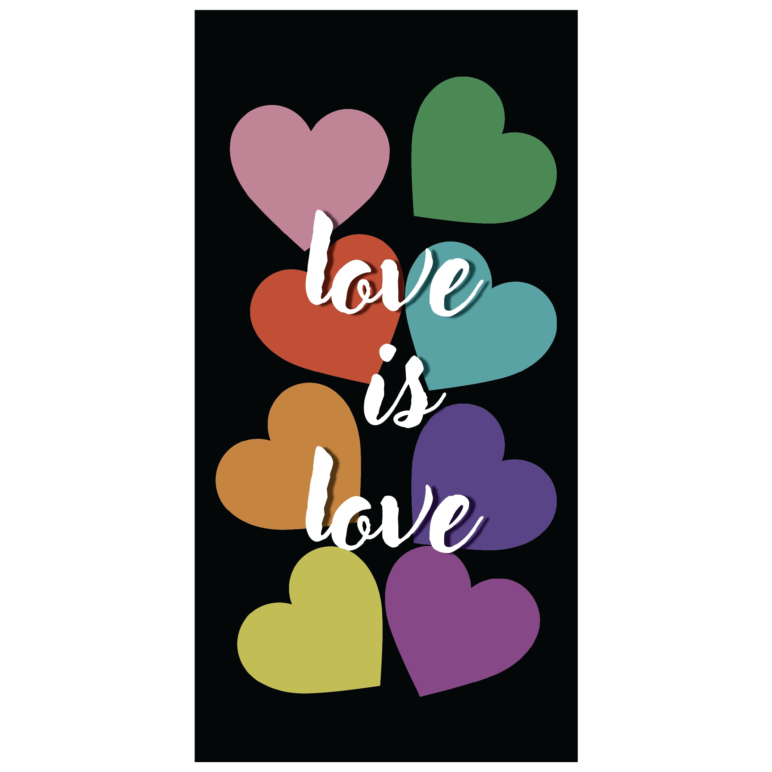 D710 Rainbow Hearts - Pole Banner – Display Sales