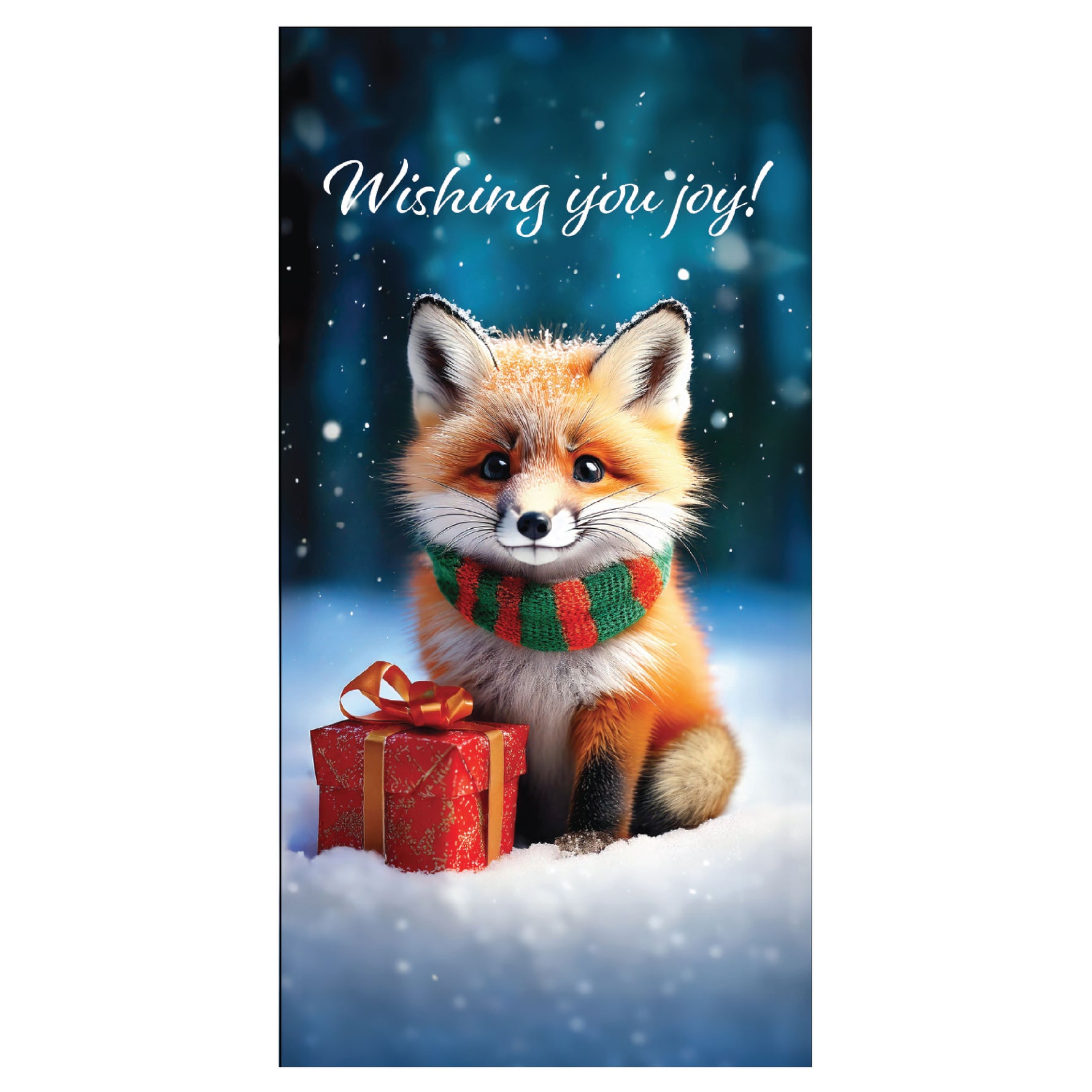 D717 Christmas Fox - Pole Banner – Display Sales