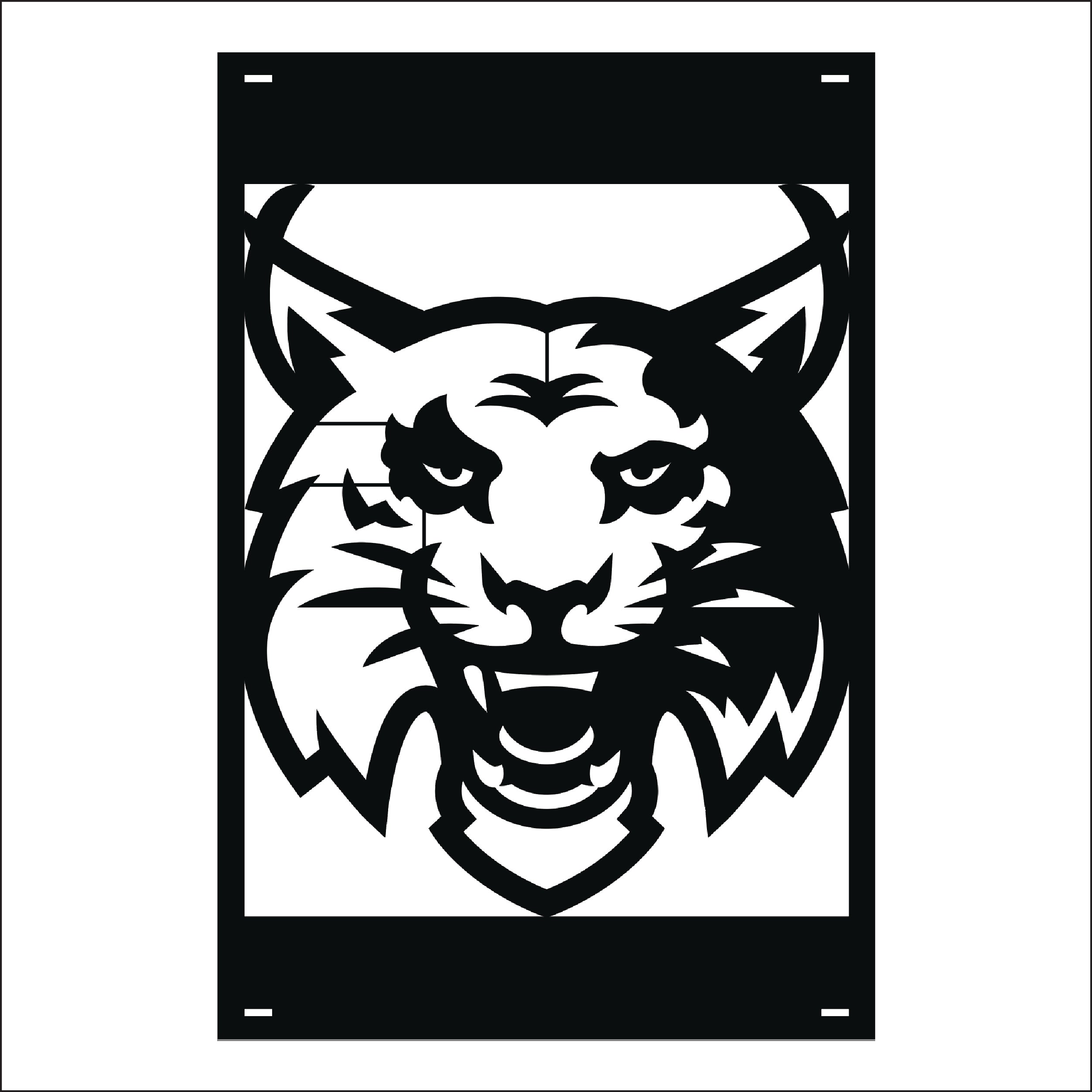 M134 Mascot Lynx - Metal Pole Banner | Display Sales
