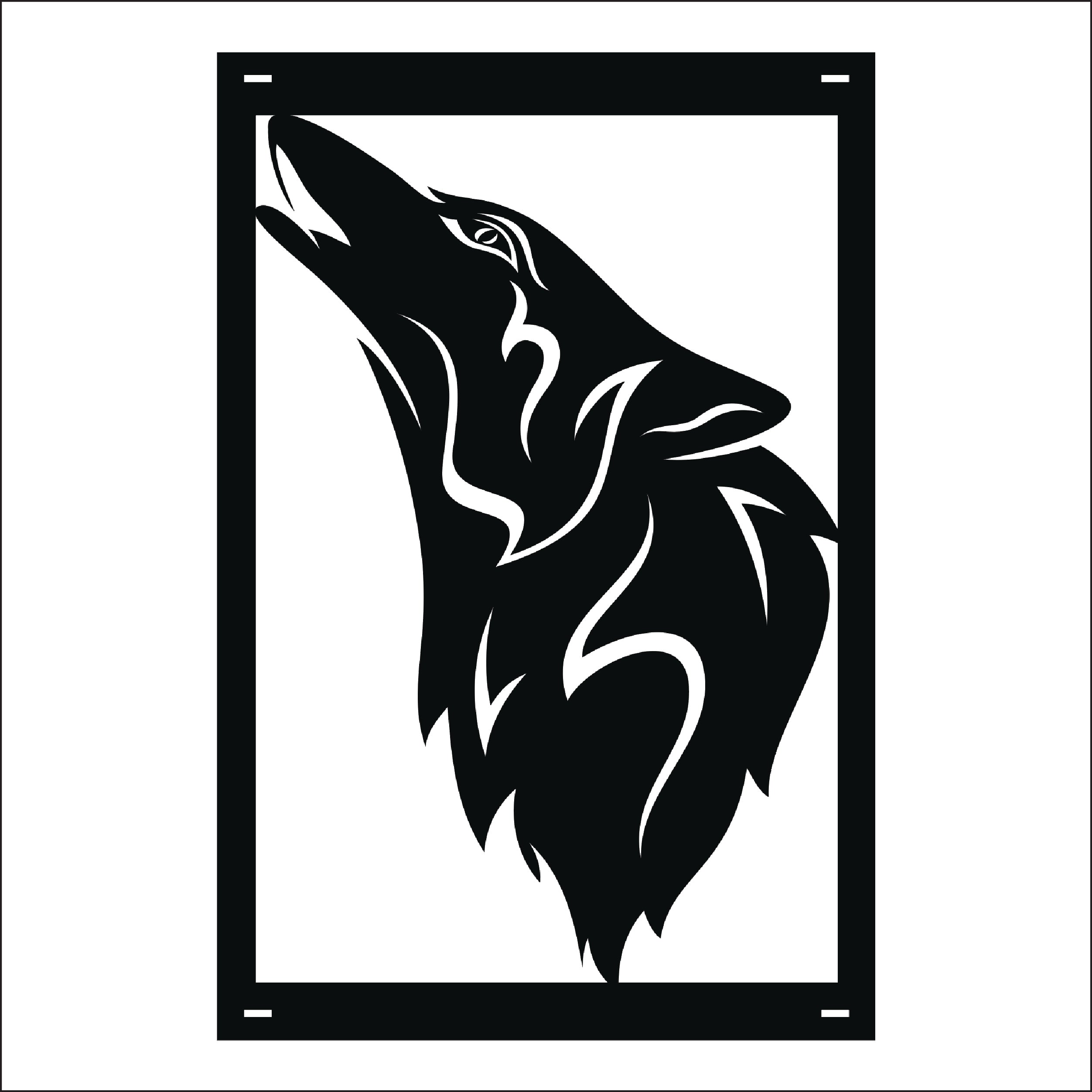 M136 Mascot Wolves - Metal Pole Banner | Display Sales