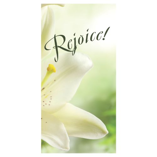 D704 Rejoice - Pole Banner – Display Sales