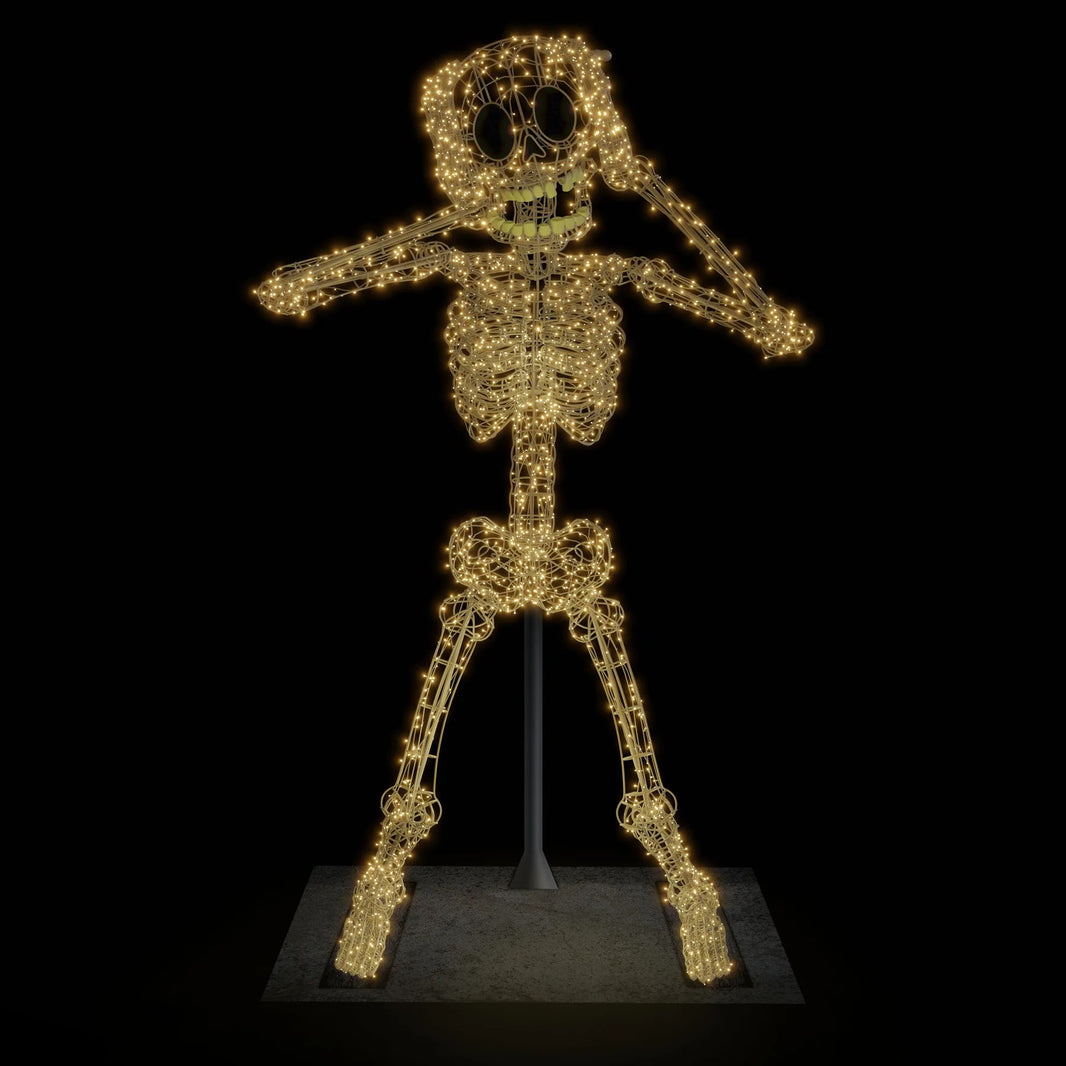 Giant Skeleton Light Display - Commercial Halloween Light Displays ...