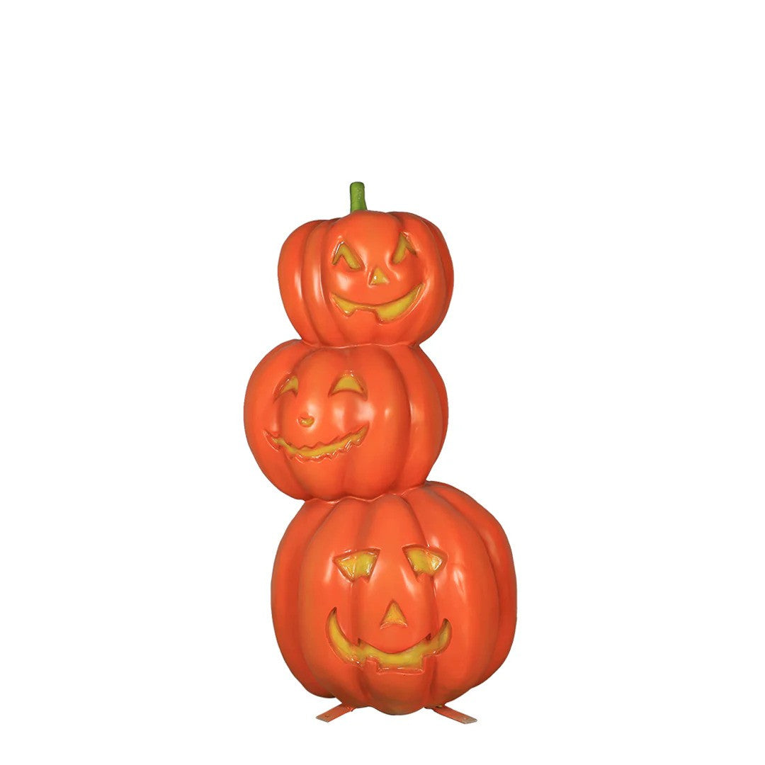 Pumpkin Tower 3 with Light - Fiberglass Halloween decoration - Display ...