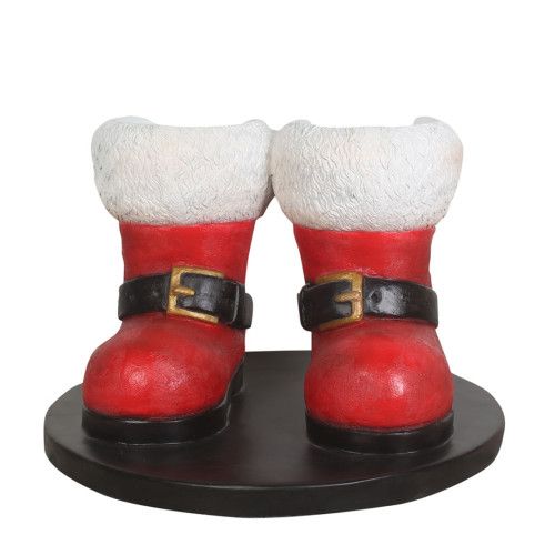 3' Santa Boots Photo Op Fiberglass Christmas Decoration – Display Sales