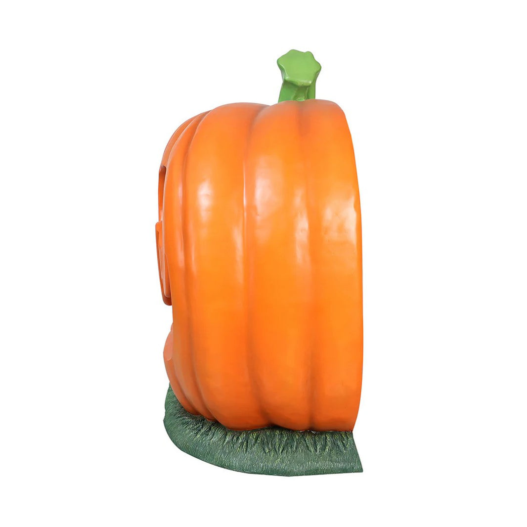 Sit in Pumpkin Photo Op - Fiberglass Halloween Decoration - Display Sales