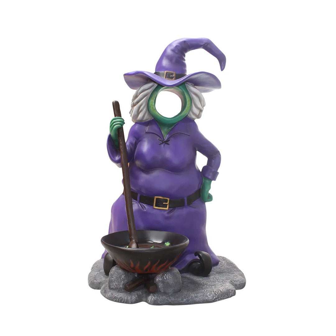Halloween Witch Photo Op - Fiberglass Halloween Decoration – Display Sales