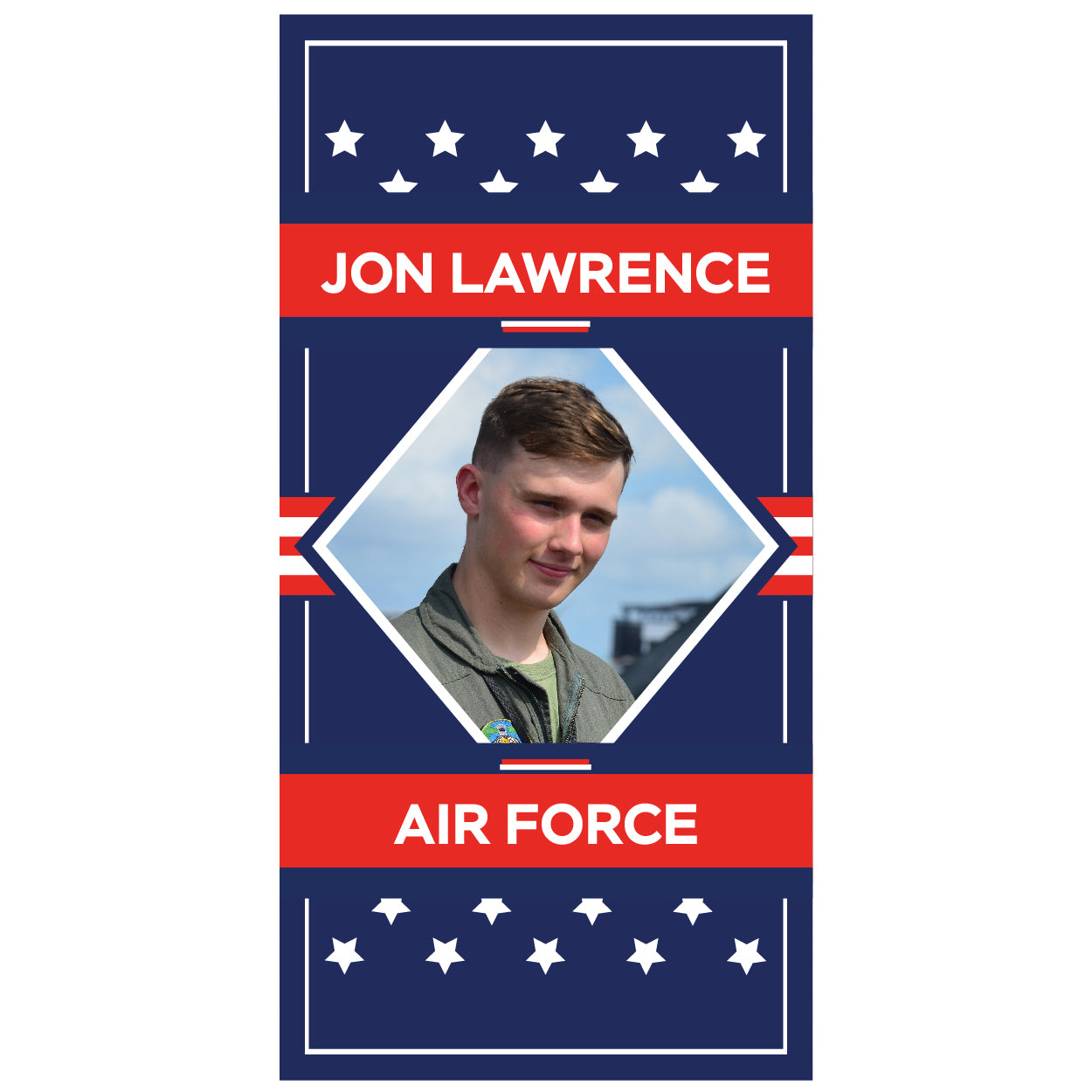 D548 Hometown Hero Flag Star - Pole Banner – Display Sales