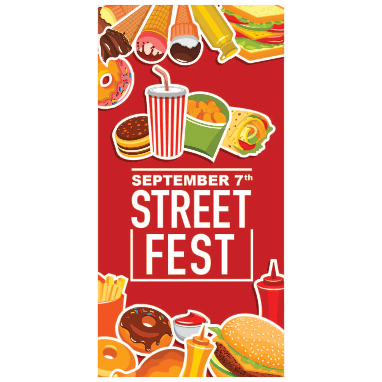 L126 Food Fest - Pole Banner – Display Sales