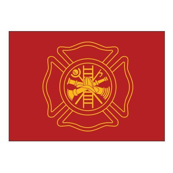 3' x 5' Firefighters Flag - Nylon - Display Sales