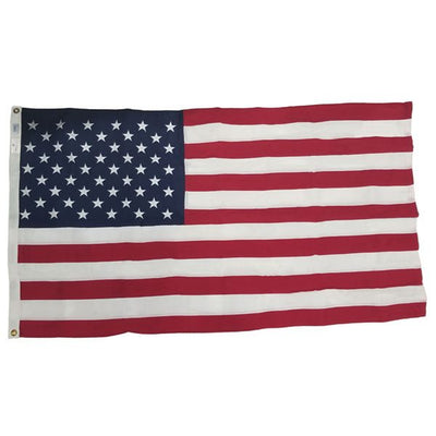 12' x 18' U.S. Flag - Polyester - Header & Grommet - Display Sales
