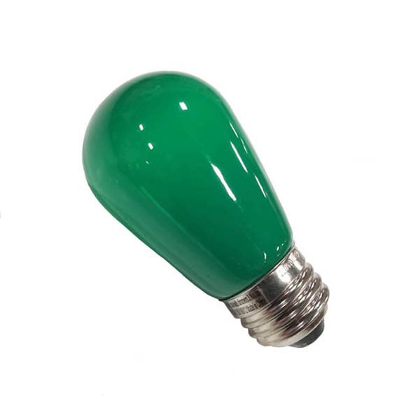 Green S14 Ceramic LED Sign Bulb | Display Sales