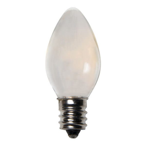 Cool White C7 Transparent LED Light Bulbs - 25/BX | Display Sales